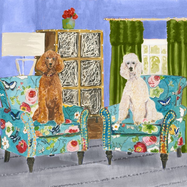 Poodle Art Print - Etsy