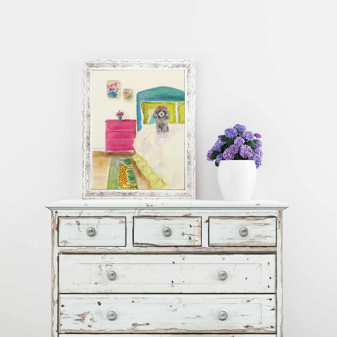 Poodle Dog Art Print Miniature Poodle Wall Art Poodle Print - Etsy