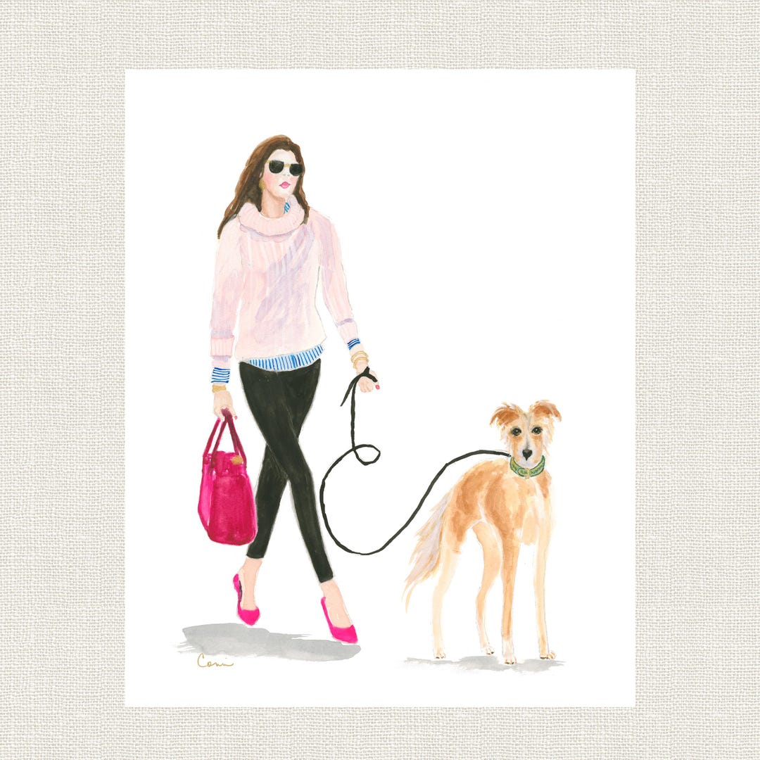 Personalized Dog Art Print: Custom Dog Breed Portrait - Etsy