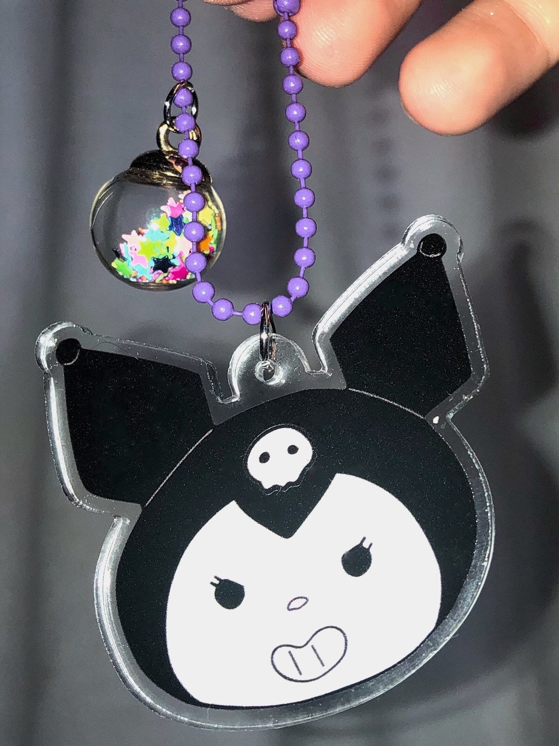 My Melody & Kuromi Sanrio keychain charms | Etsy