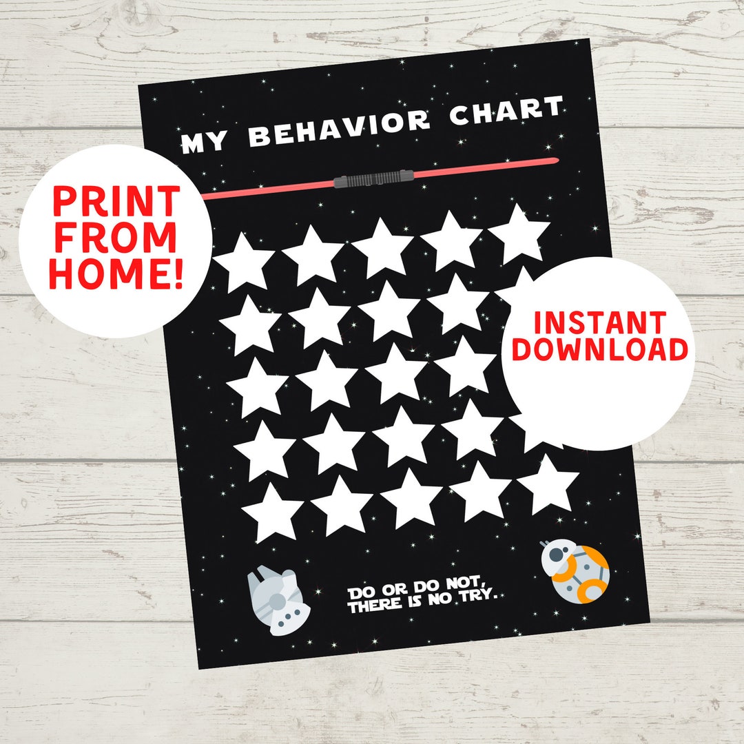 Galaxy Behavior Reward Chart - Etsy