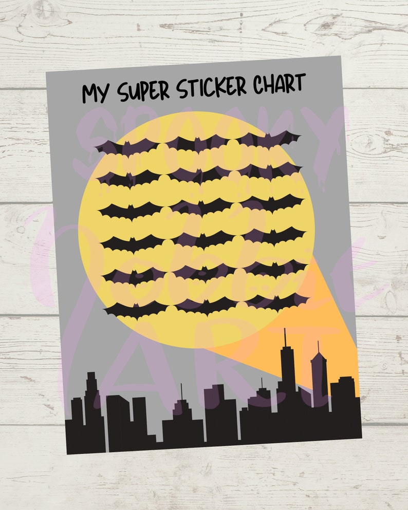 Superhero Behavior Reward Chart - Etsy