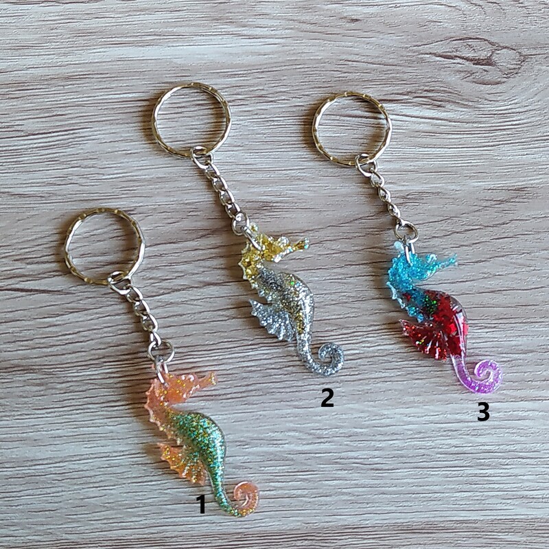 Seahorse Keychain - Etsy