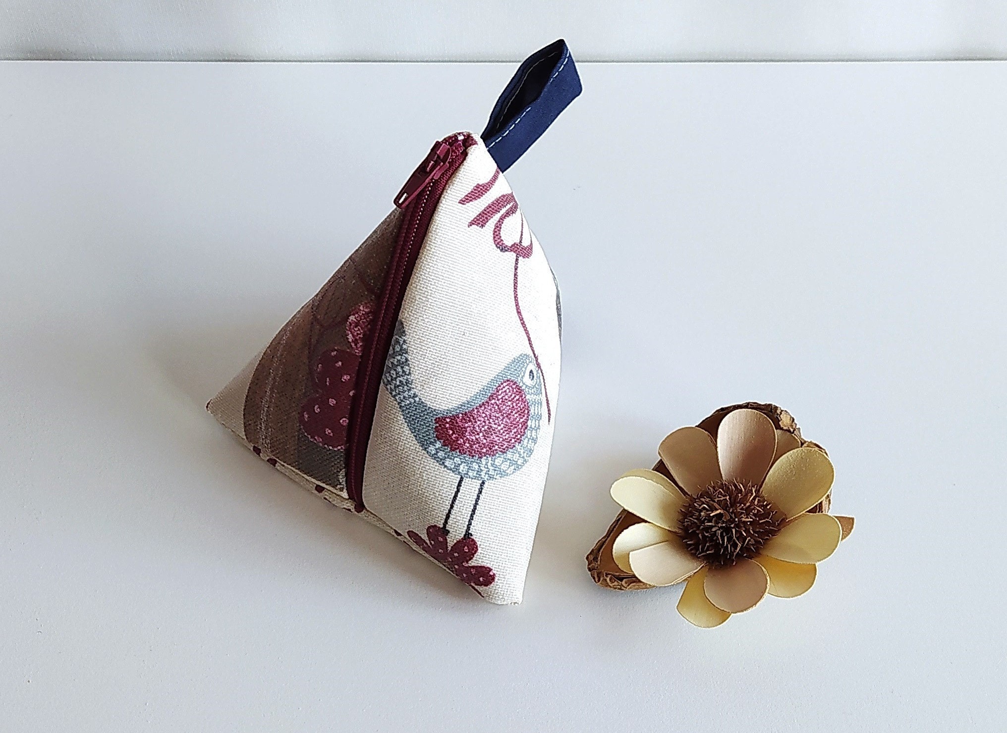 Triangle Pouch, Coin Purse, Key Pouch, Triangular Money Bag, Keychain ...