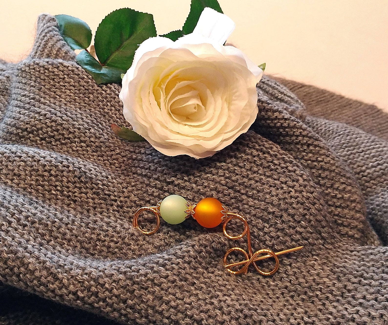 Sweater Pin Elegant Brooch Scarf Pin Shawl Pin Anniversary - Etsy