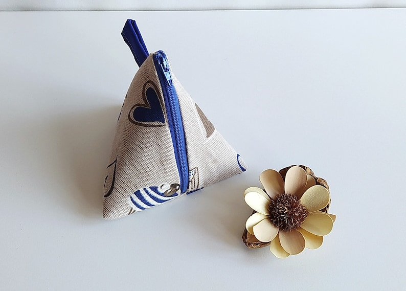 Triangle Pouch, Coin Purse, Key Pouch, Triangular Money Bag, Keychain ...