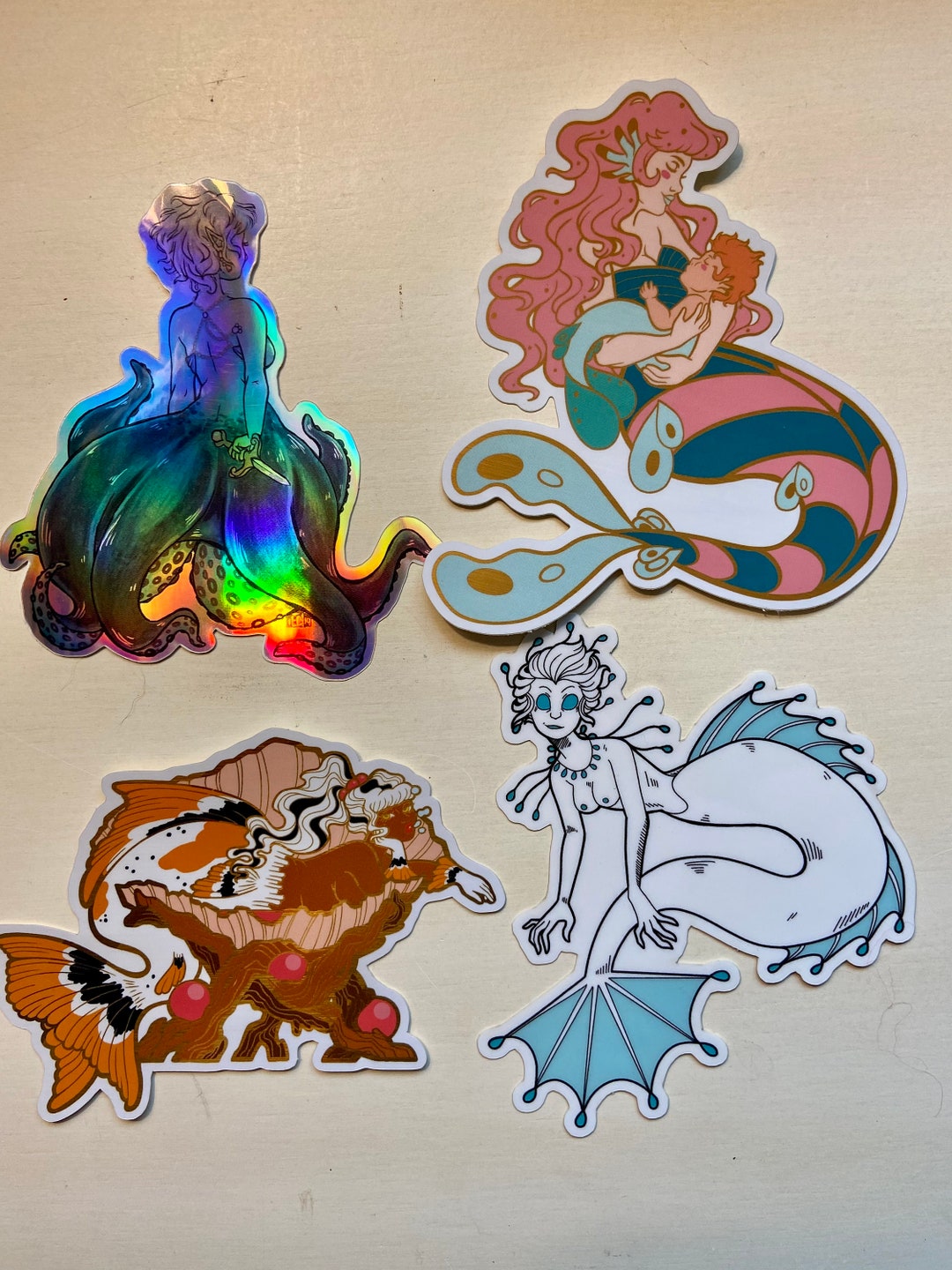Special Finish Mermaids Vinyl Stickers - Etsy
