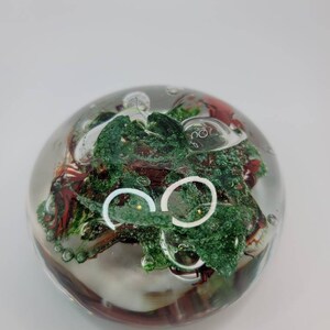 Red and Sparkle Green Paper Weight - Etsy