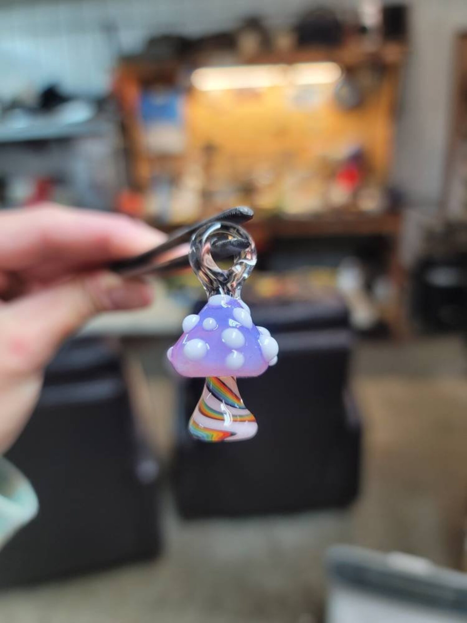 Pink Mushroom Pendant Made to Order - Etsy