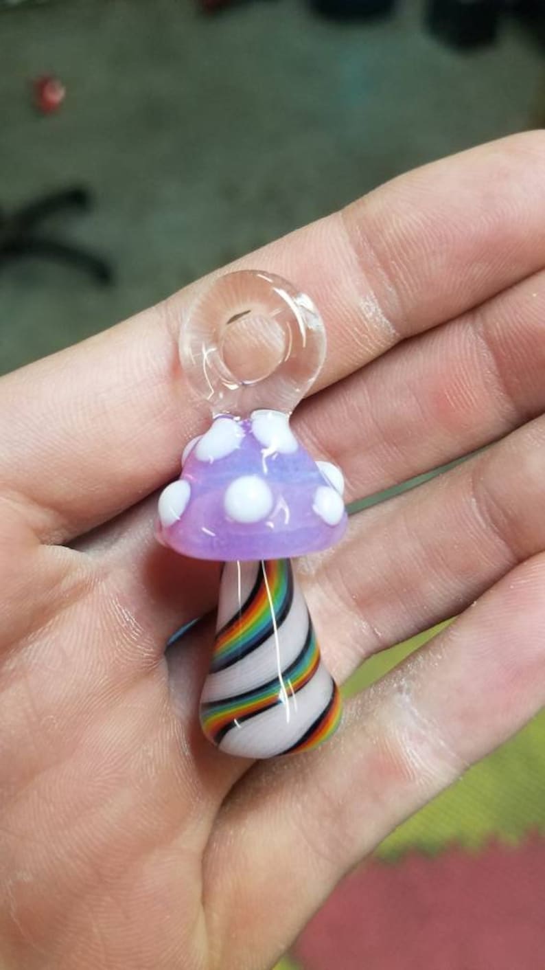 Pink Mushroom Pendant Made to Order - Etsy