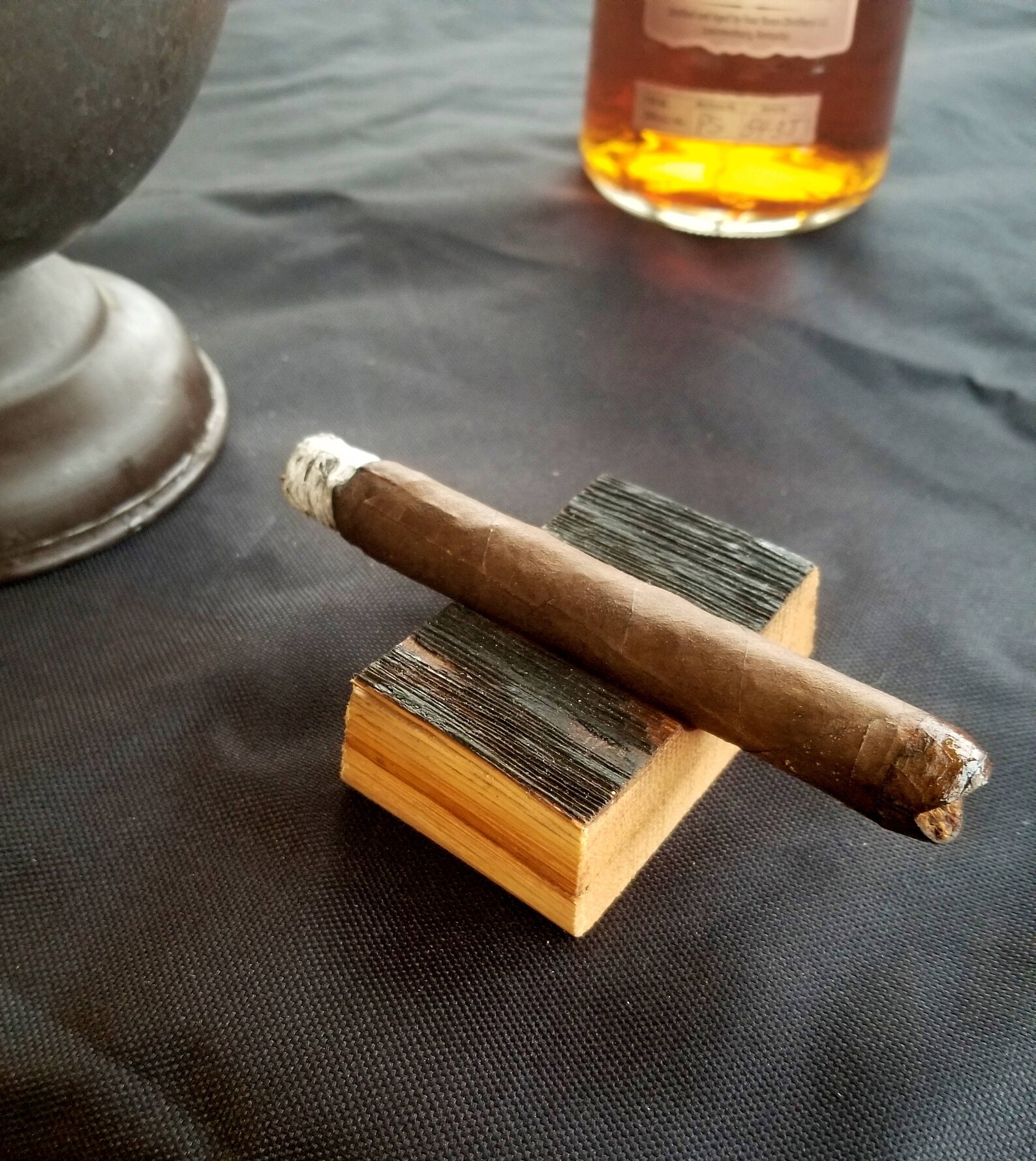 Handcrafted Whiskey Barrel Cigar Rest | Etsy