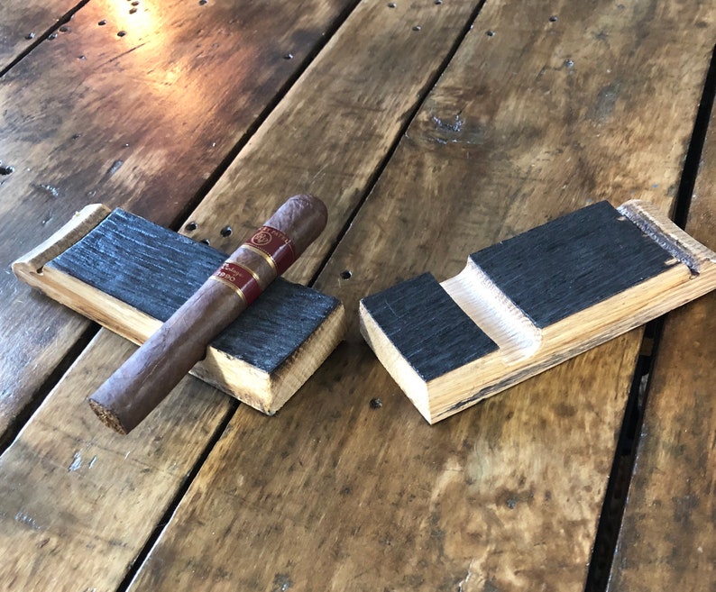 Cigar Rest Made From A Whiskey Barrel Stave - Etsy