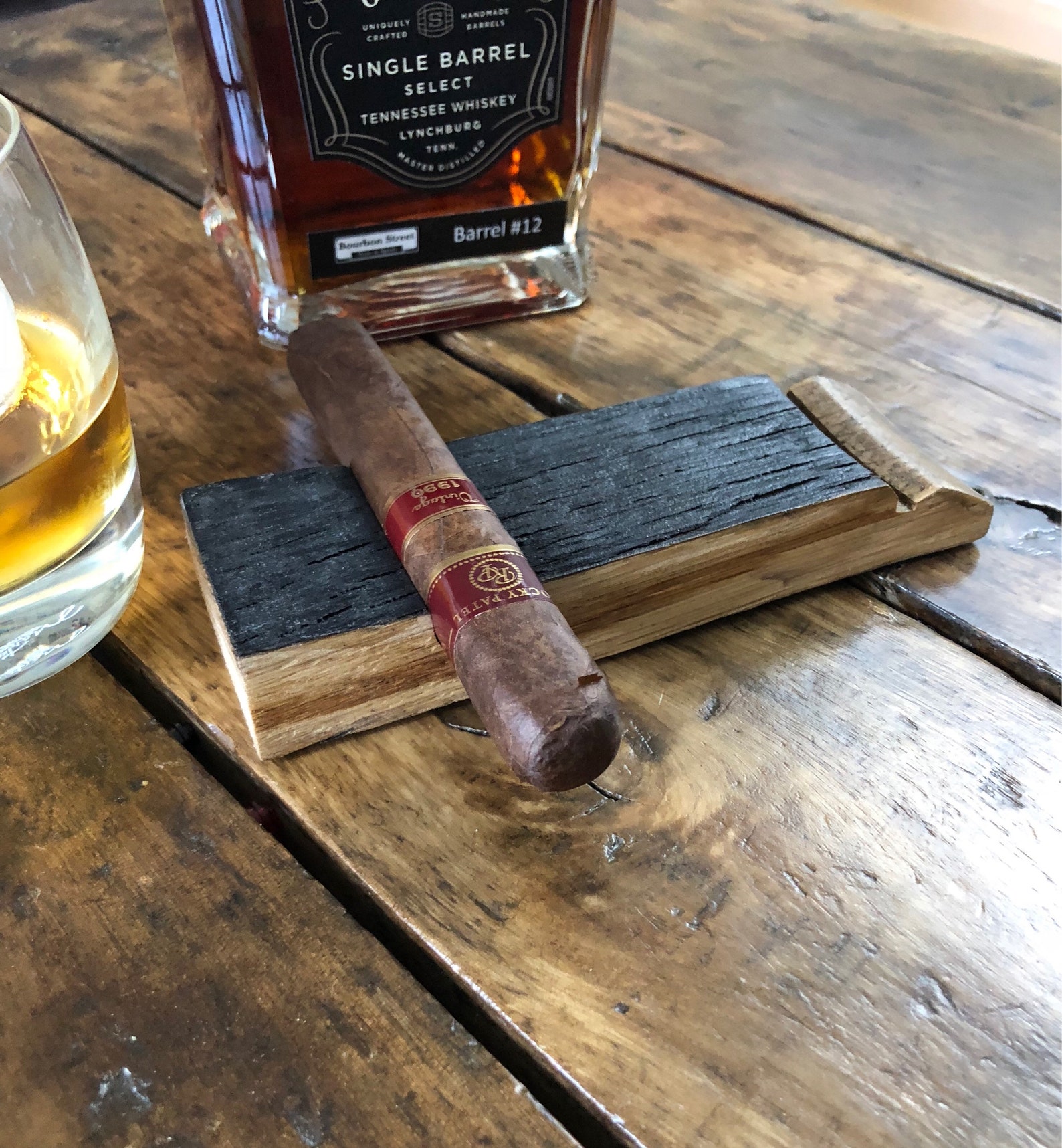 Cigar Rest Made From A Whiskey Barrel Stave - Etsy