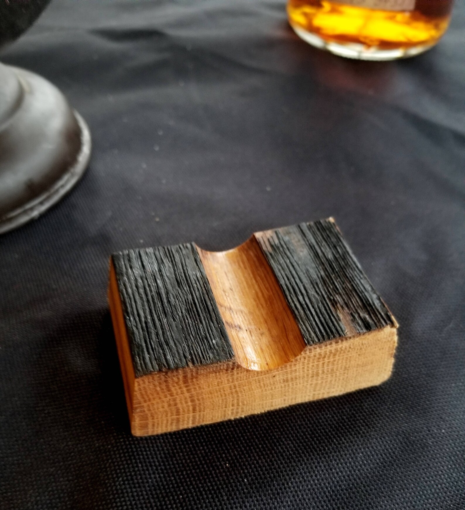 Handcrafted Whiskey Barrel Cigar Rest | Etsy