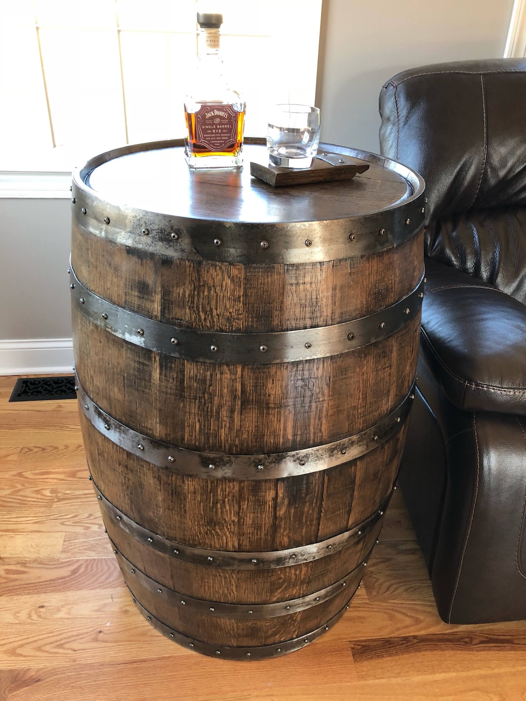 Authentic Whiskey Barrel - Rustic Decor - Etsy