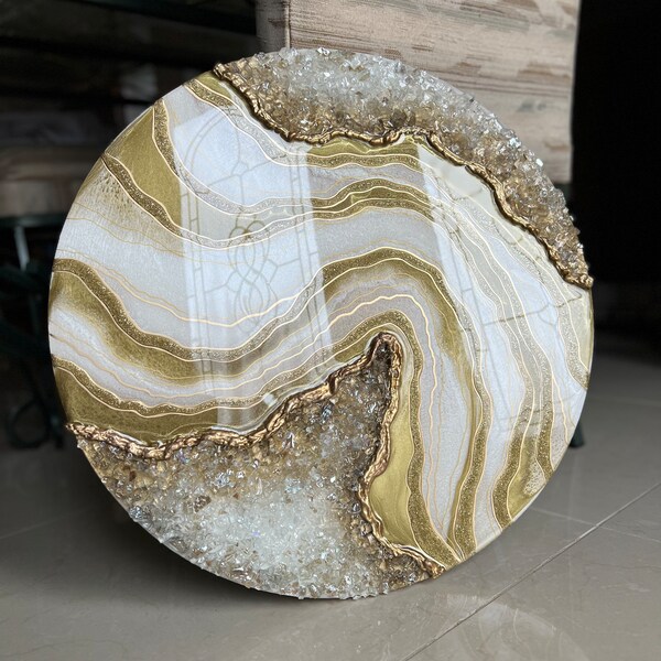 Round Resin Art - Etsy