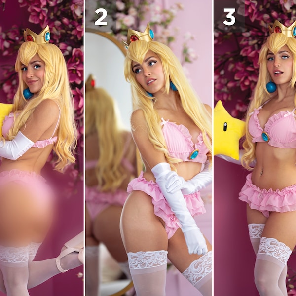 Sexy Princess Peach Costume Etsy