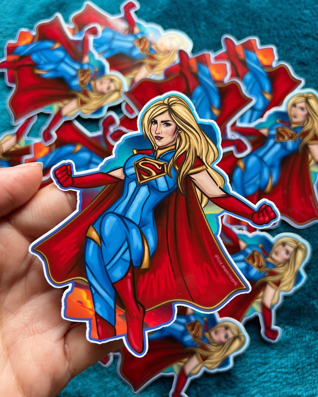 Injustice Supergirl Cosplay Sticker Decal - Etsy