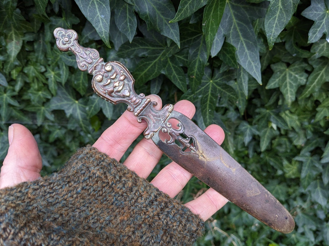 Vintage Brass Athame With Devil for Wiccan Ritual and Traditional ...