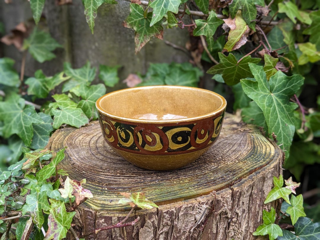 Studio Pottery Bowl With Spirals for Traditional Witchcraft and Wicca ...