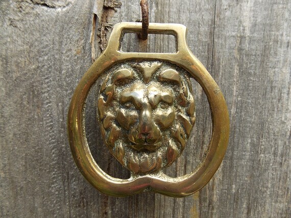 Lion Head Brass Amulet for Traditional Witchcraft and Wiccan - Etsy