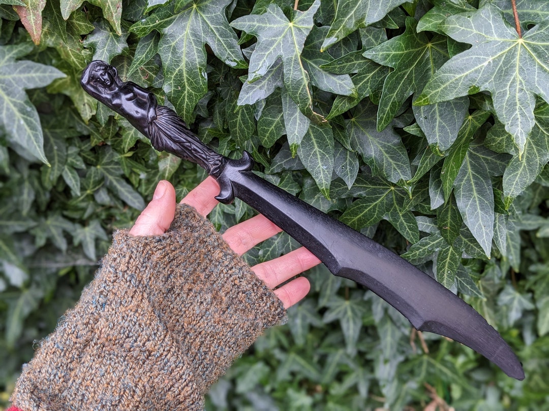 Carved Ebony Athame With Goddess Handle, Art Nouveau - Etsy