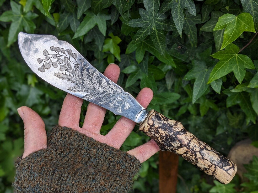 Athame With Spalted Driftwood Handle for Wicca and Traditional ...