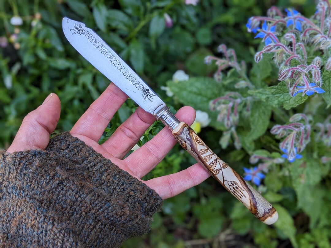 Hand Crafted Athame With Ash Wood Handle for Witchcraft and Ritual ...
