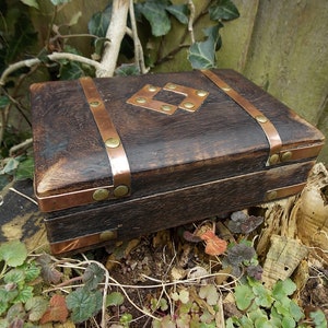 Wooden Altar Box With Copper for Witchcraft, Wicca and Pagan Altars. - Etsy