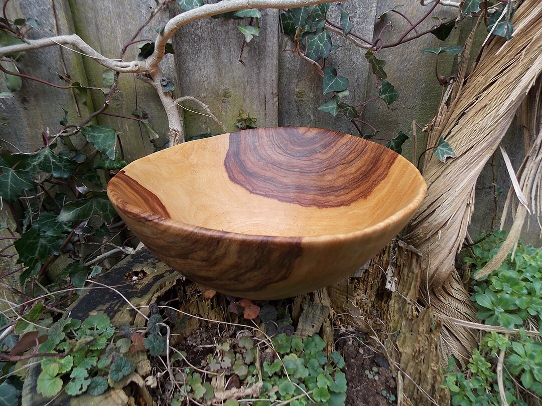 Hand Carved Laburnum Wood Bowl for Pagan Altar, Witchcraft and Wicca ...