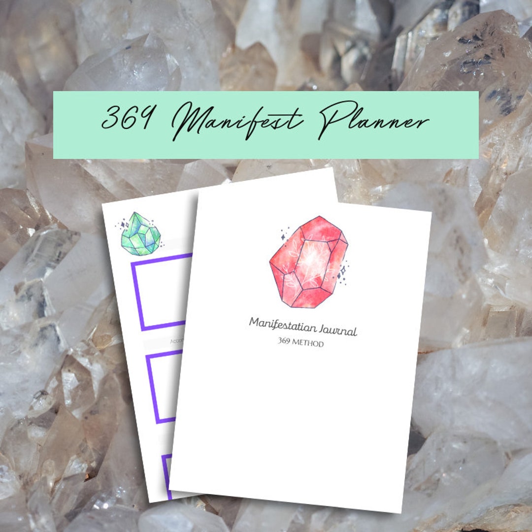Digital Downloadable Crystal Manifest 369 Journal - Etsy
