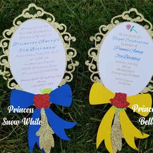 Princess Mirror Invitations: Tags, Birthday, Princess, Sweet 16, Baby ...