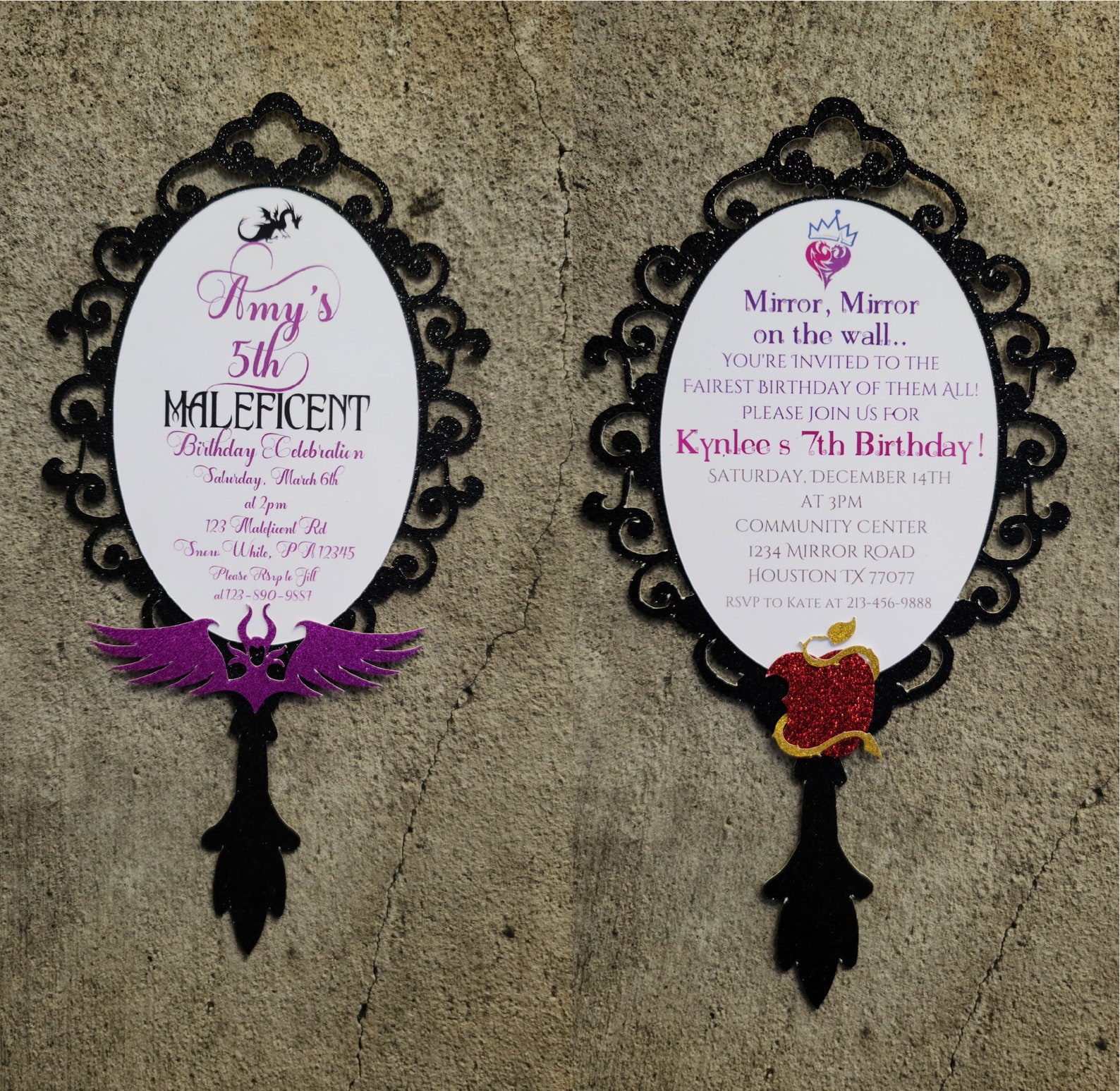 Princess Mirror Invitations: Tags, Birthday, Princess, Sweet 16, Baby ...