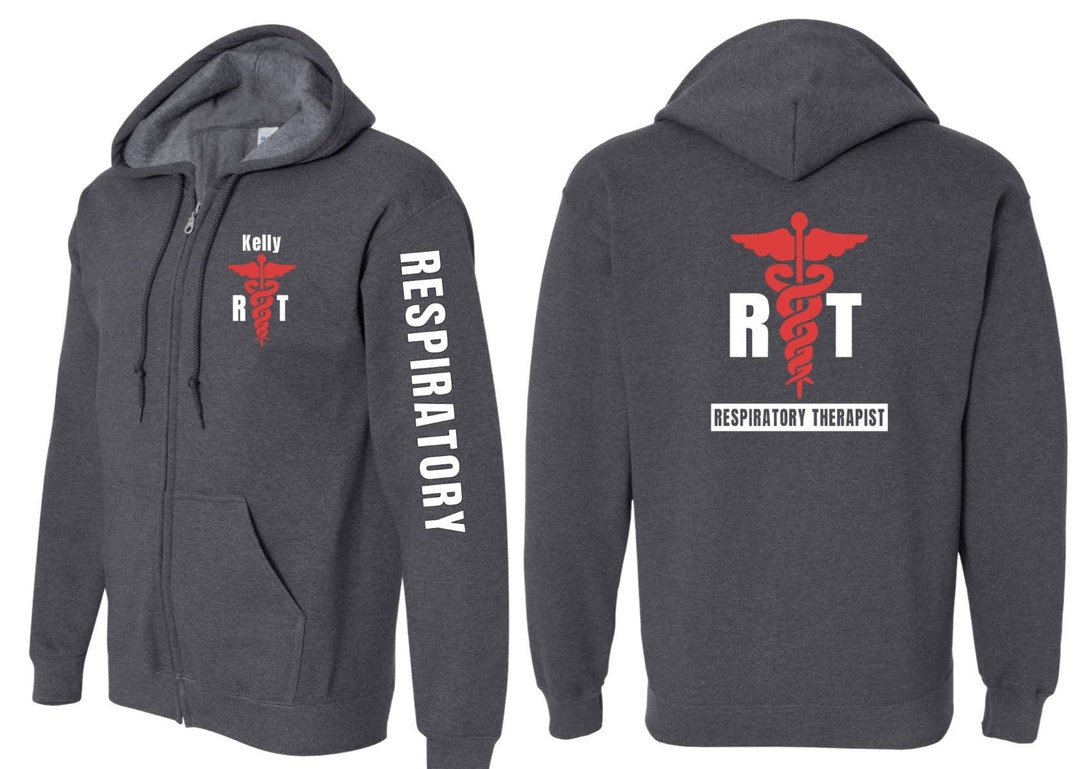 Respiratory Jacket - Jerzees Unisex Fleece Full Zip-up Hood - Etsy
