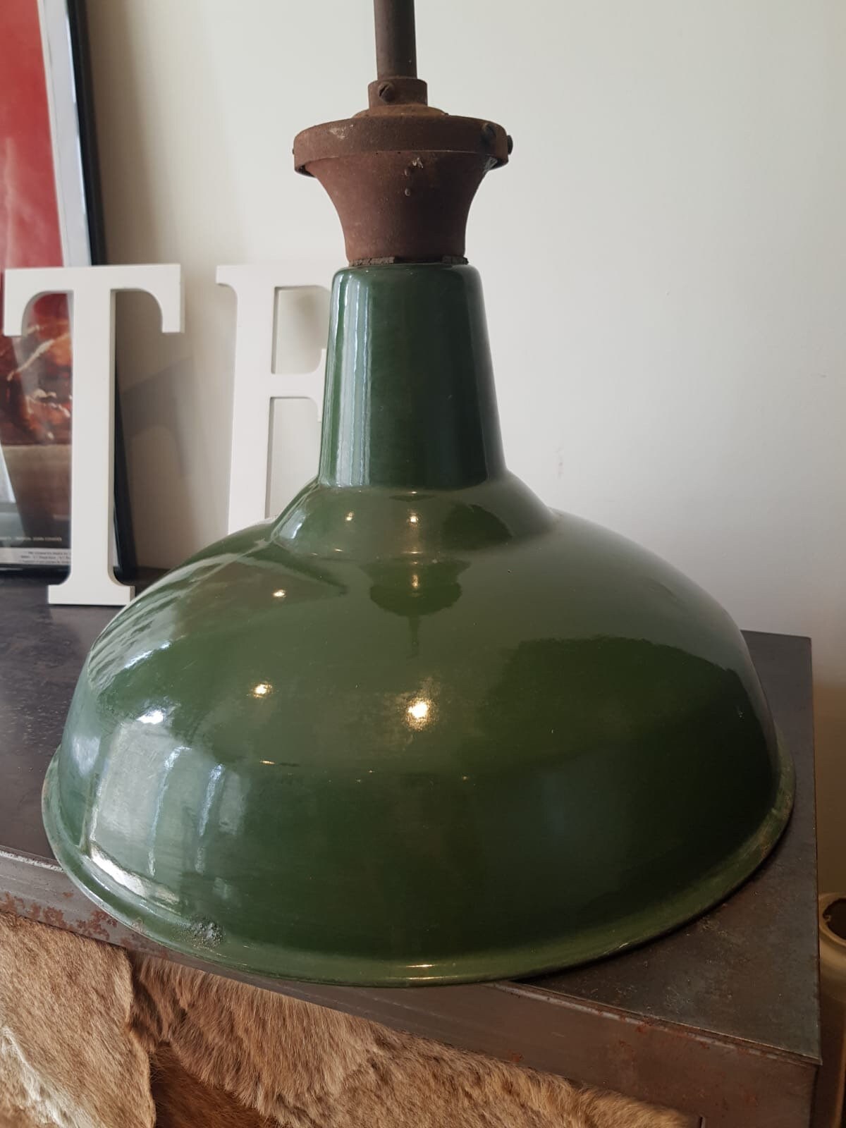 Vintage 1940's Enamel Benjamin Lights - Etsy