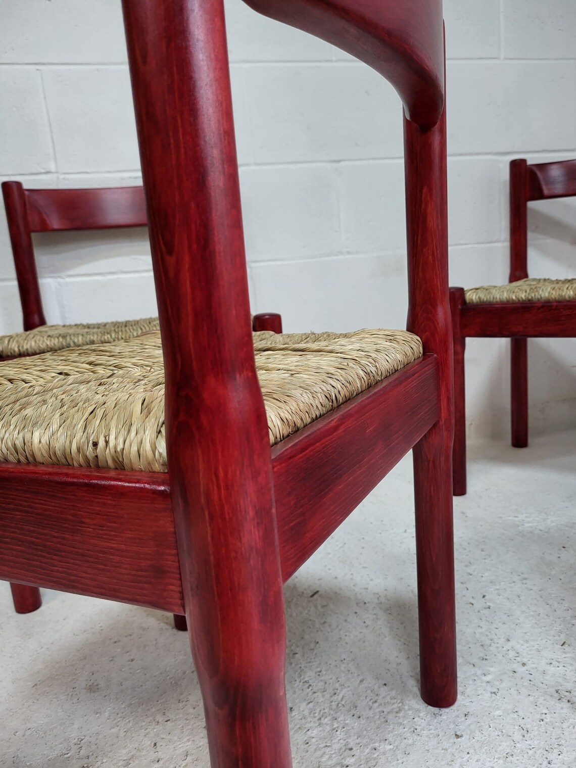 Red Carimate Chairs by Vico Magistretti - Etsy