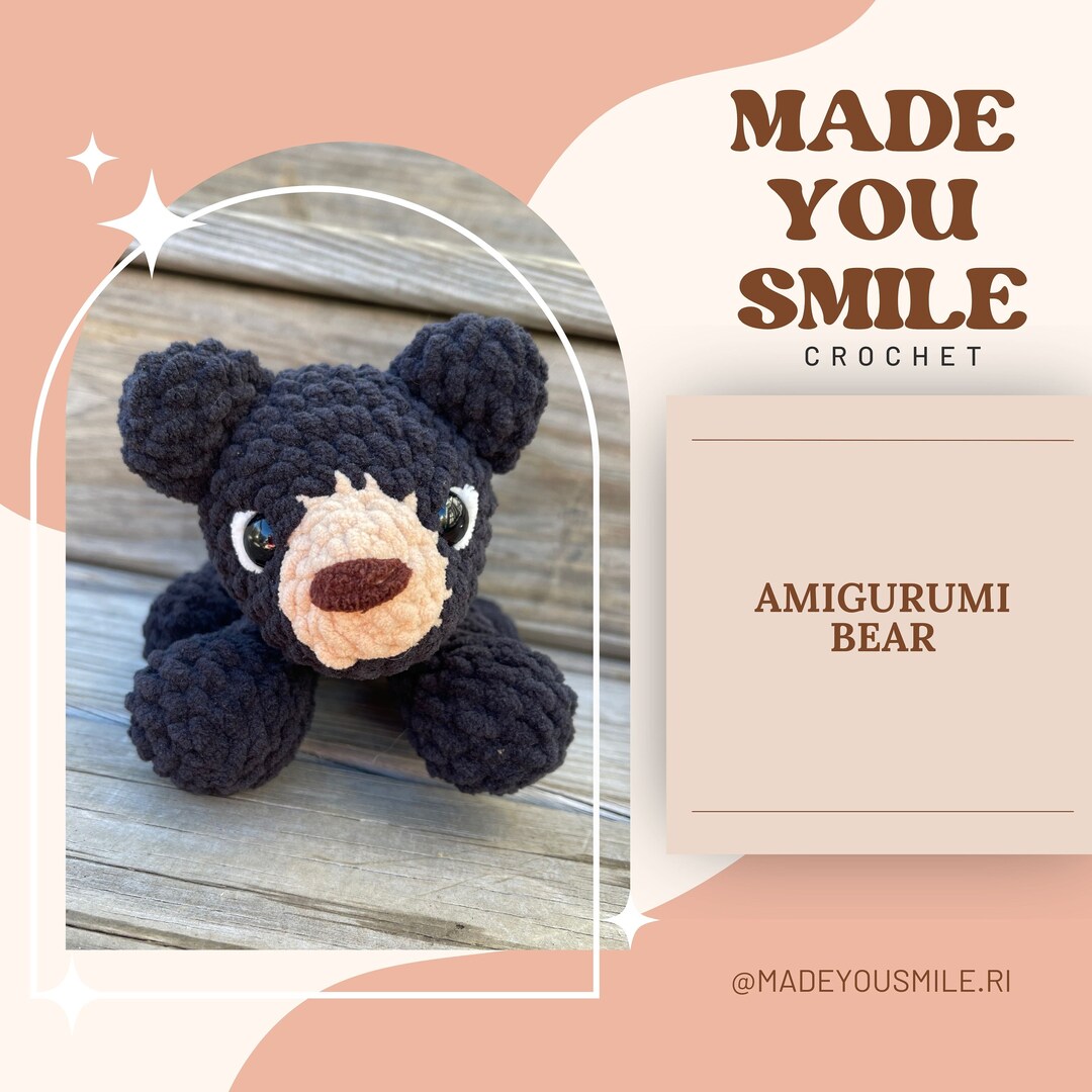 Crocheted Bear beam Bear - Etsy