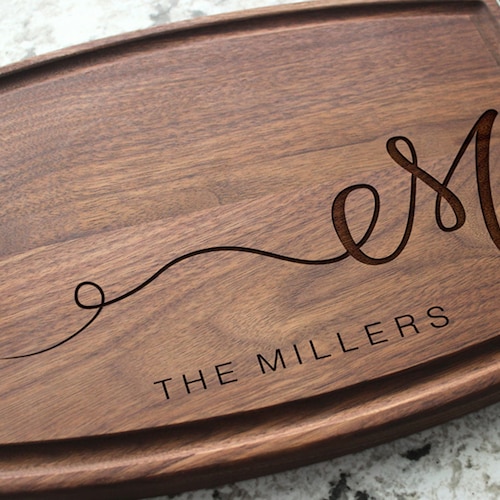 Personalized Laser Engraved Butcher Block Cutting Board With - Etsy