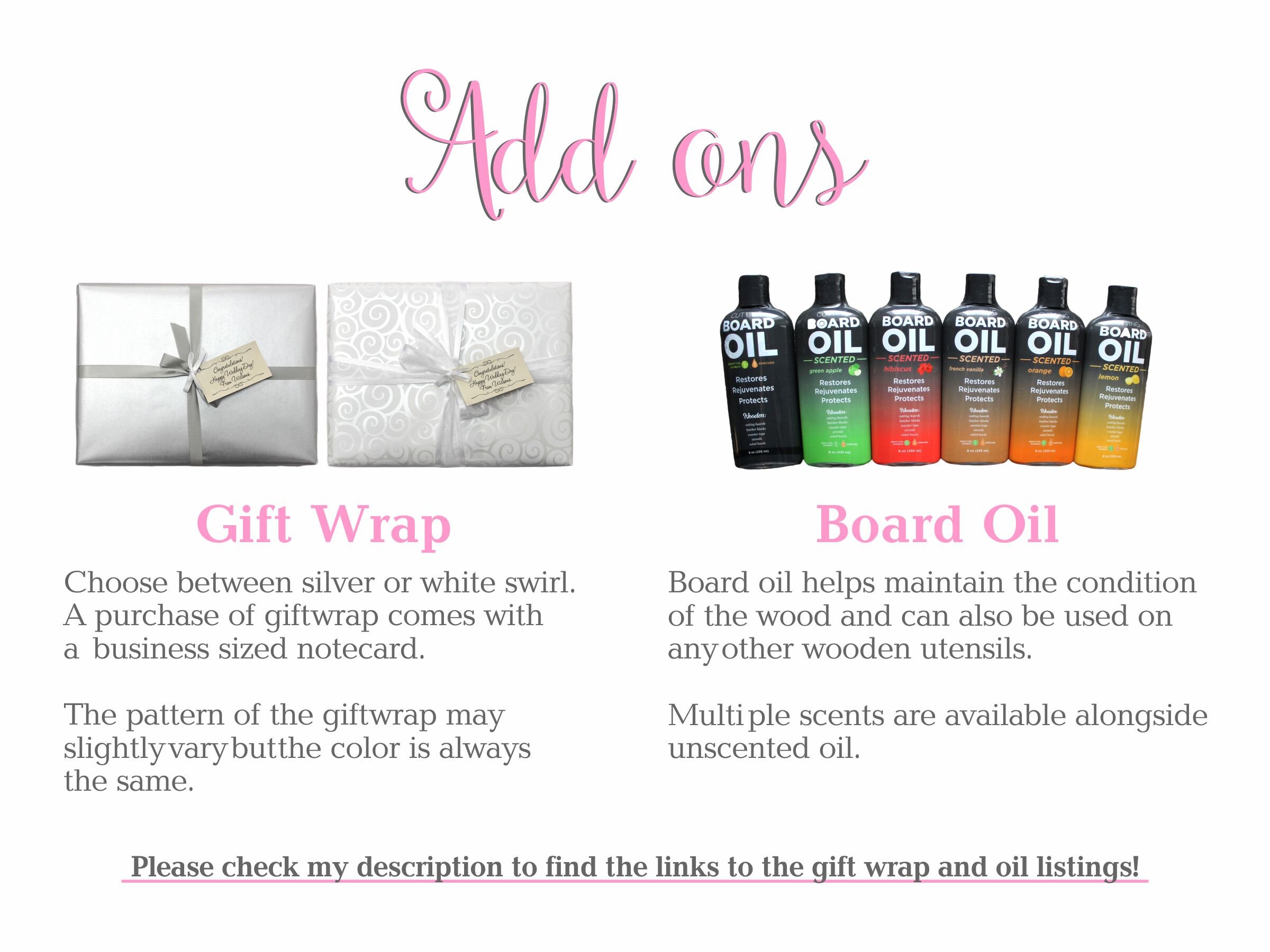 Personalized Engraved Chopping Block With Minimalist Monogram | Etsy