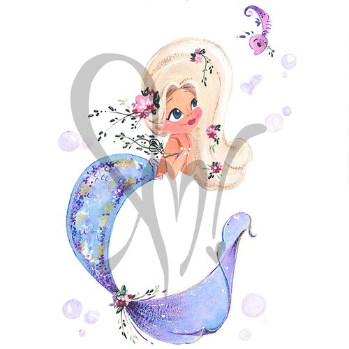 Frosted Mermaid Fine Art Print - Etsy