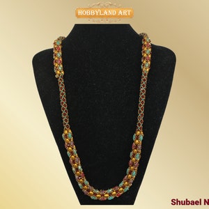 Beading Tutorial,"shubael Necklace"lariat, 2 Hole Samos Bead Puca ...