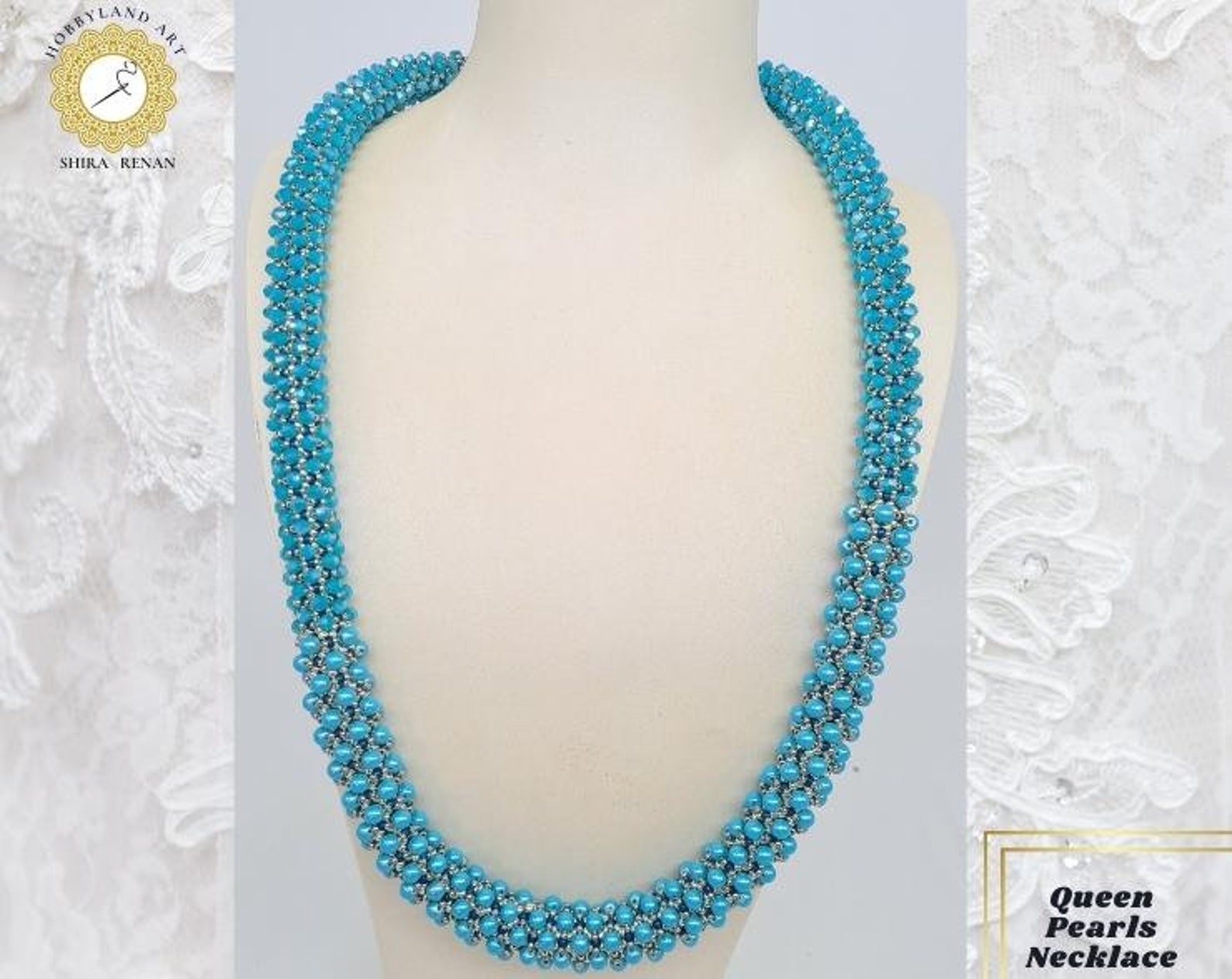 Queen Pearls Necklace -beading Tutorial-seed Bead,pearl Bead,crystal ...