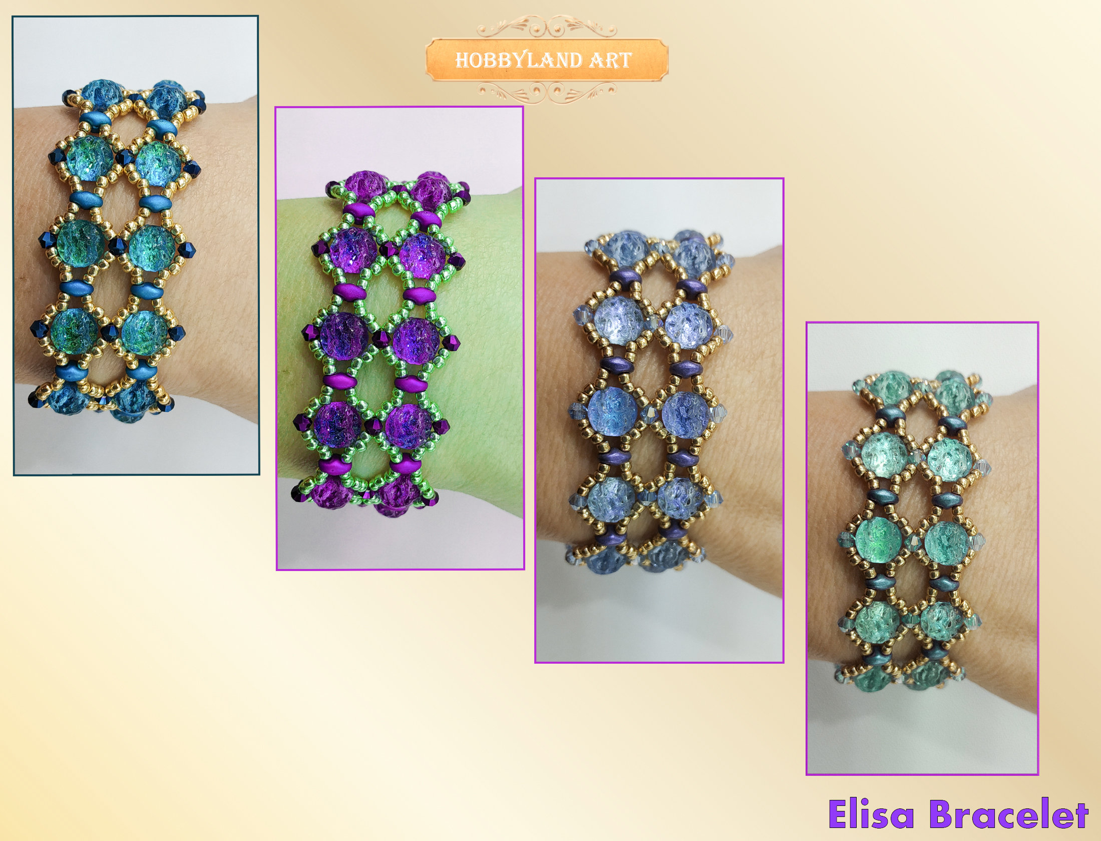 Beading Tutorial elisa Bracelet Round Baroque - Etsy