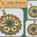 Beading Kit & PDF Jolly Flower pendant Ornament by Shire - Etsy