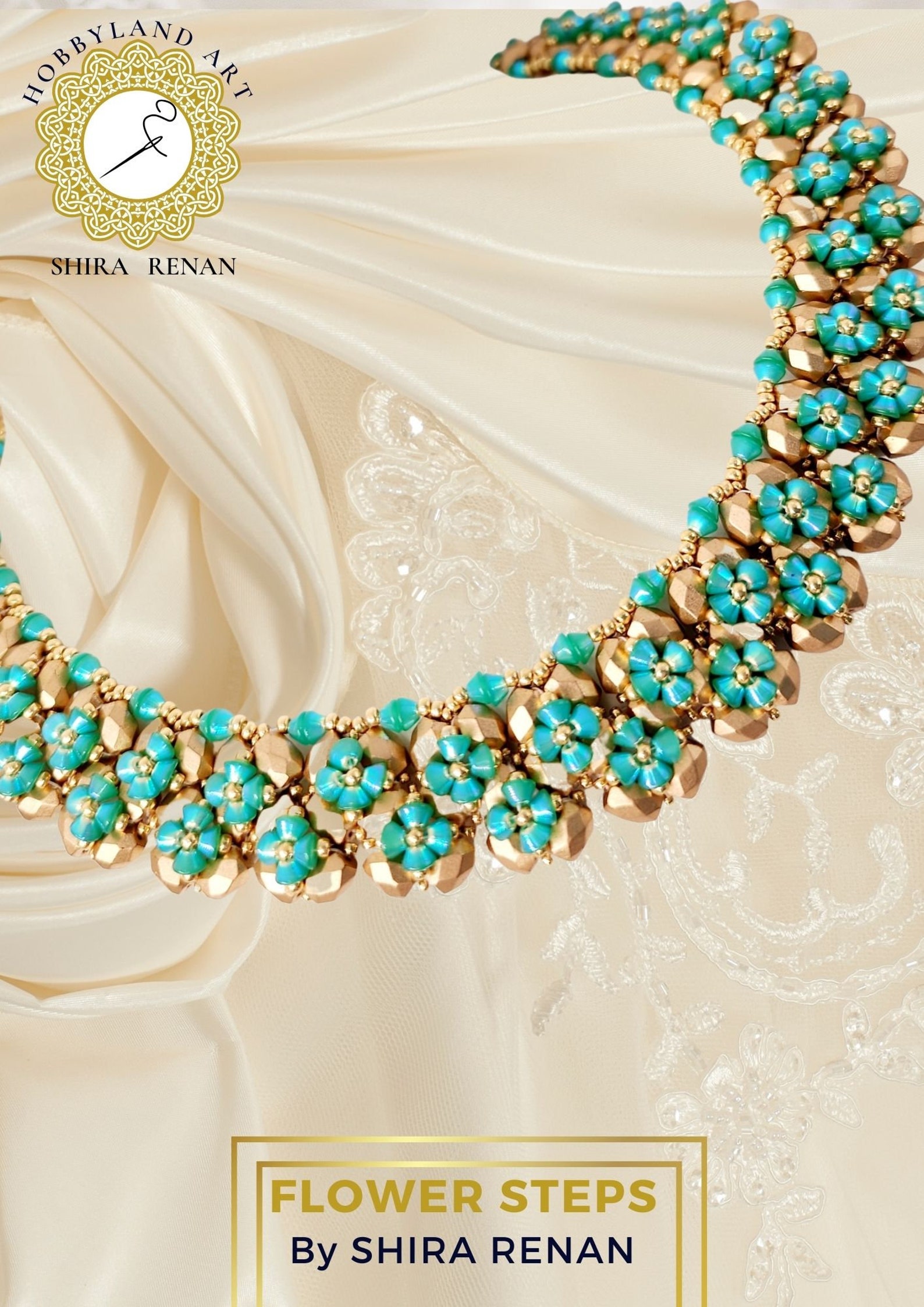 Flower Steps Necklace-beading Tutorial-seed Beadbaros Bead - Etsy