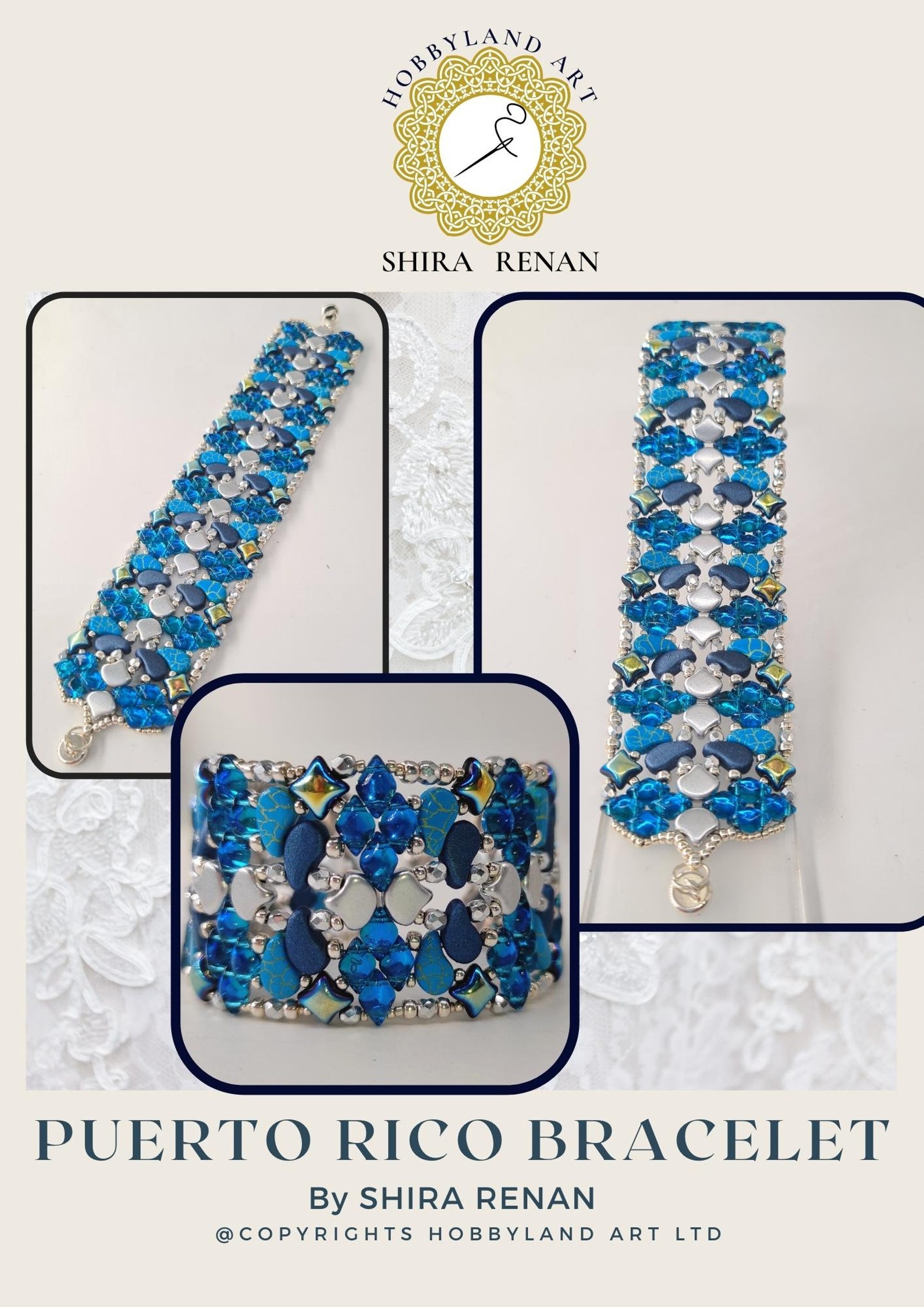 Puerto Rico Bracelet-beading Tutorial Paisleyginko Beads - Etsy