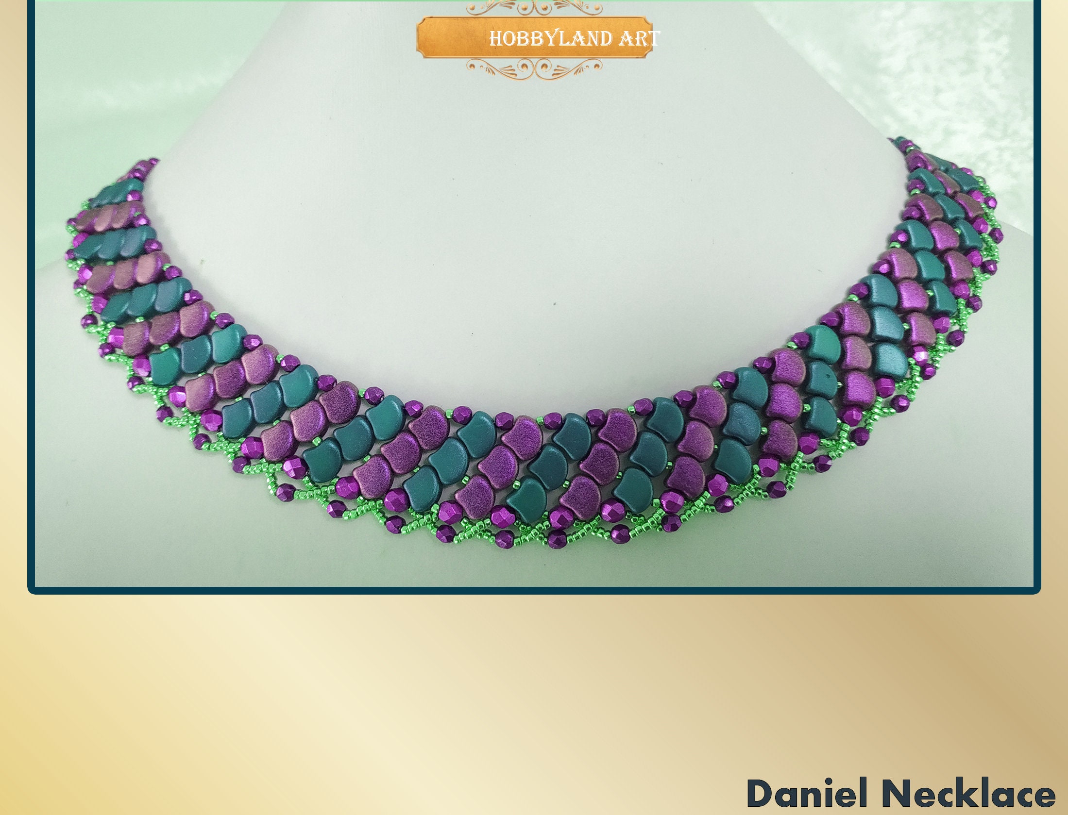 Beading Tutorial daniel Necklace Ginkofire-polish - Etsy