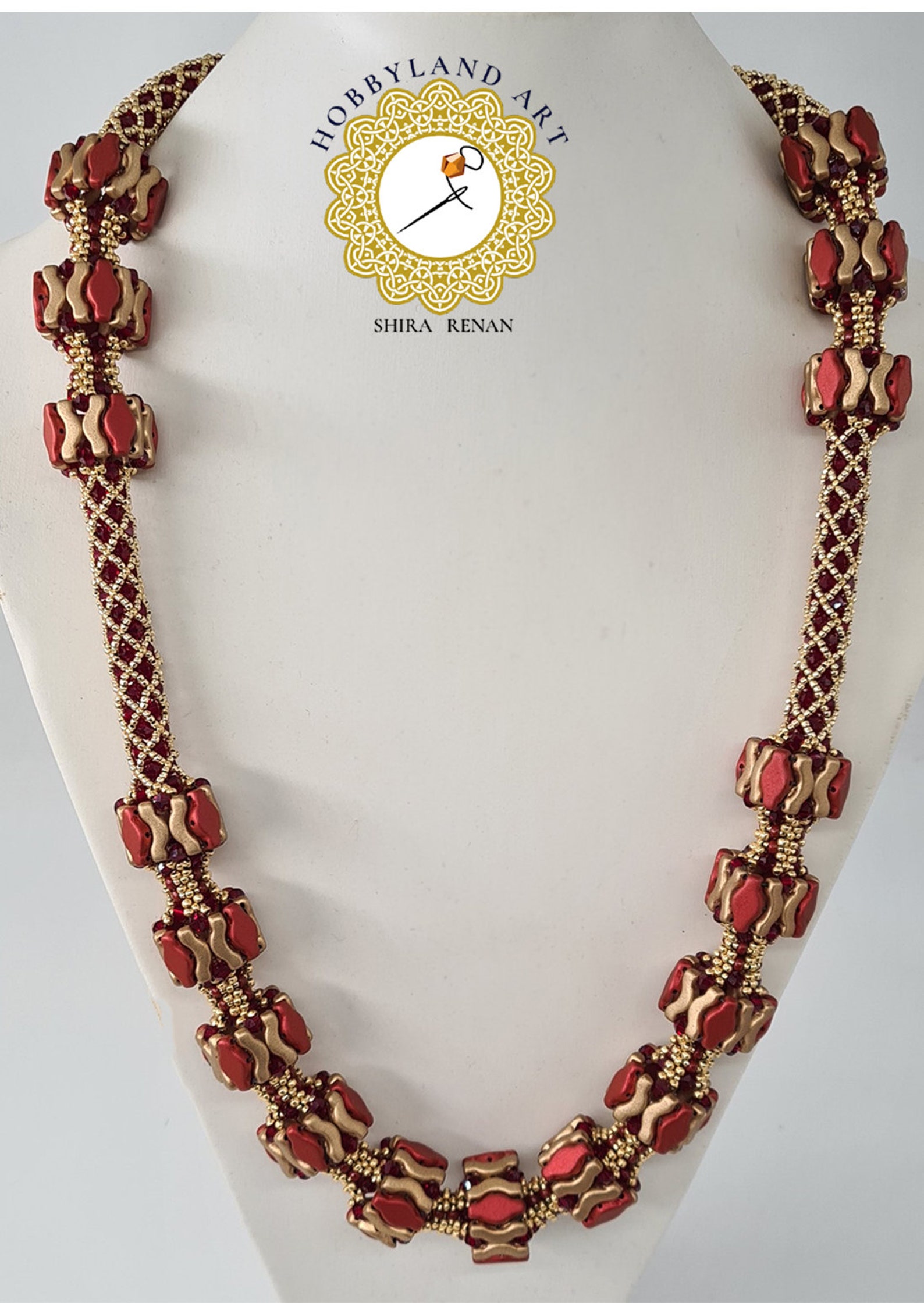 African Ball Necklace-beading Tutorial-seed Beads,navette Bead,bridge ...