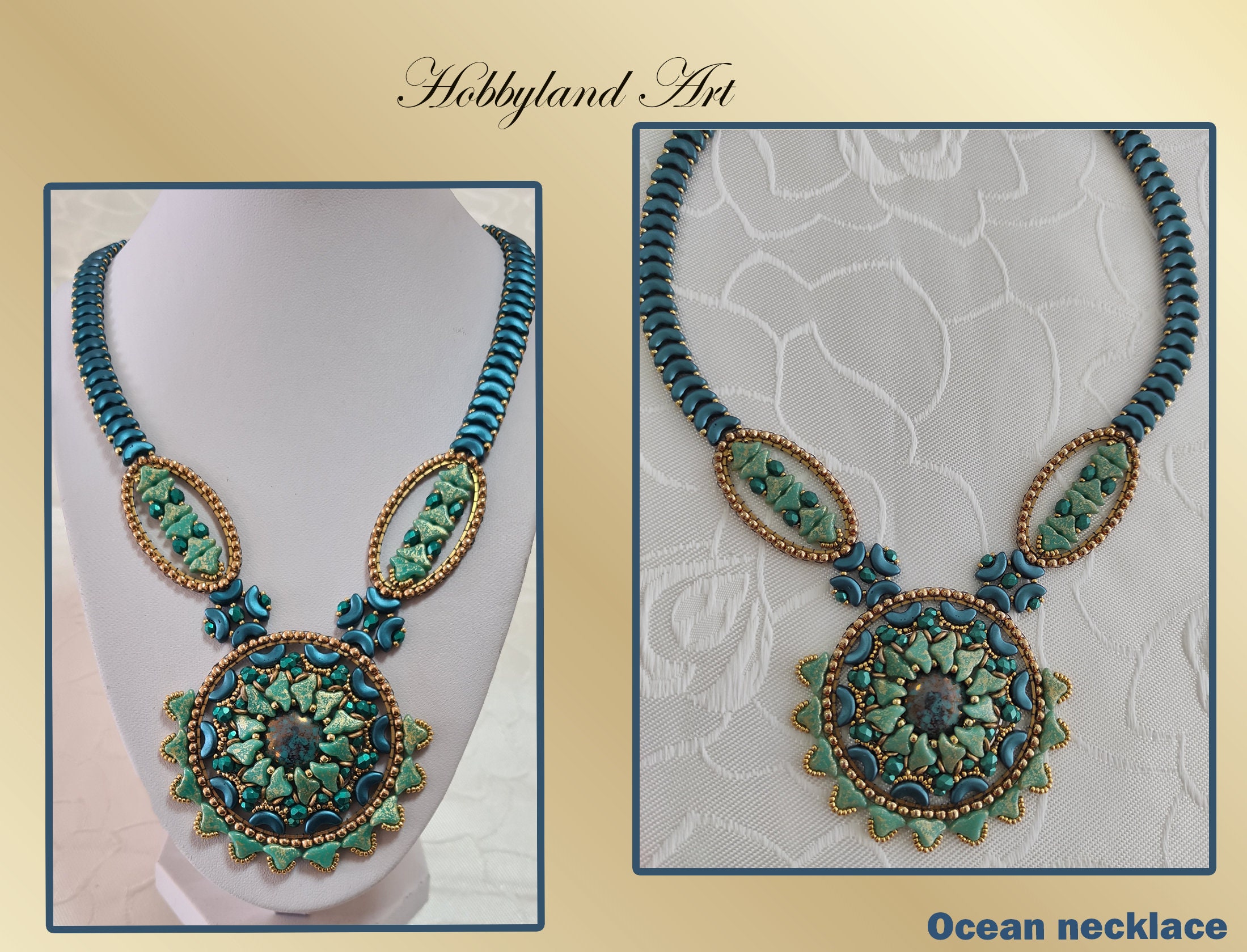 Ocean Necklace-kit & Tutorial arcos® Par Puca GINKO - Etsy