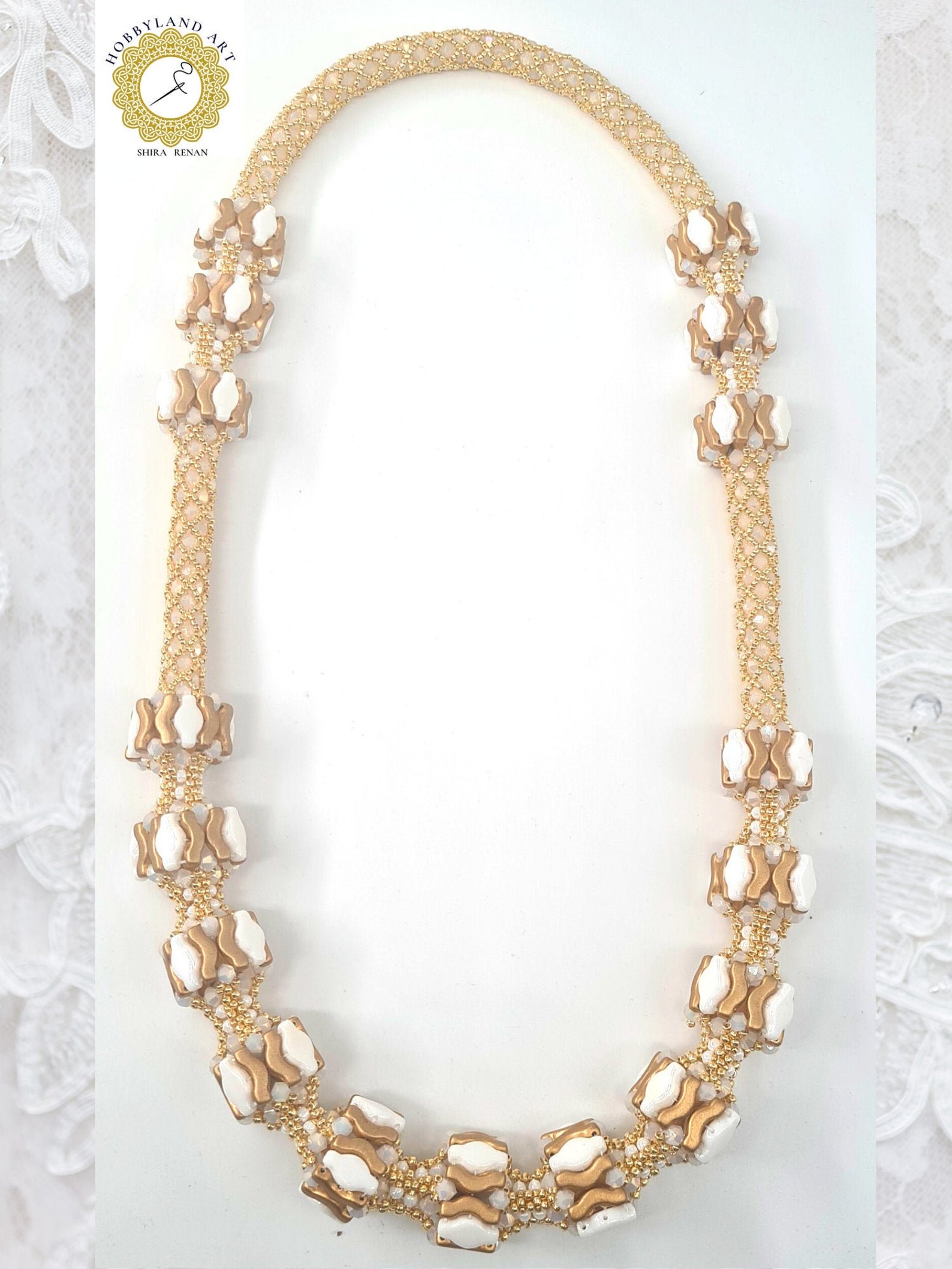 African Ball Necklace-beading Tutorial-seed Beads,navette Bead,bridge ...